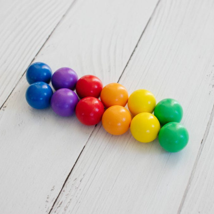 Connetix Magnetic Tiles | Rainbow Replacement Ball Pack (12 pcs ...