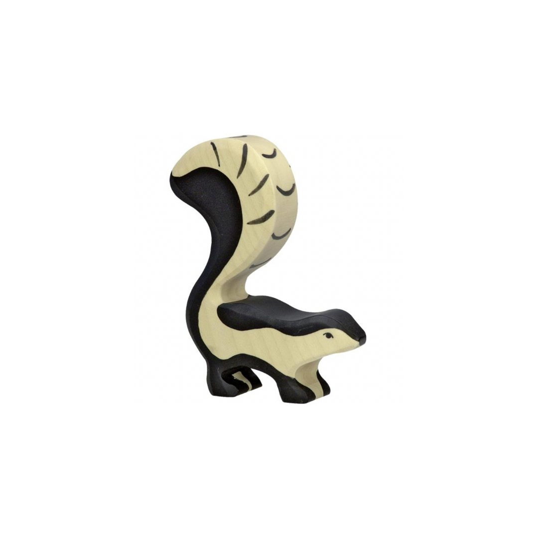 Holztiger Wooden Skunk Figure – Playroom Avenue