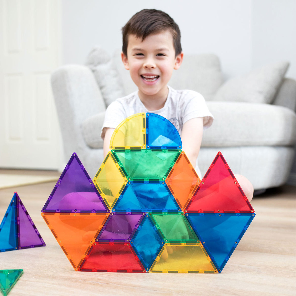Connetix Magnetic Tiles | Rainbow Expansion Pack (36 pcs) – Playroom Avenue