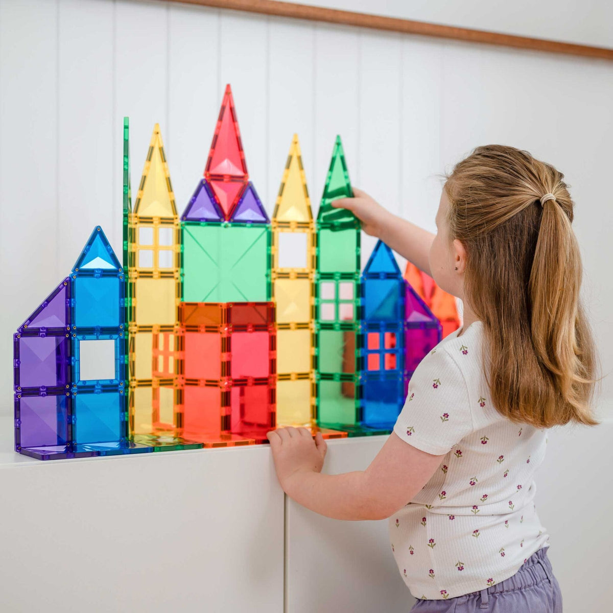 Connetix Magnetic Tiles | Rainbow Creative Pack (102 pcs) – Playroom Avenue